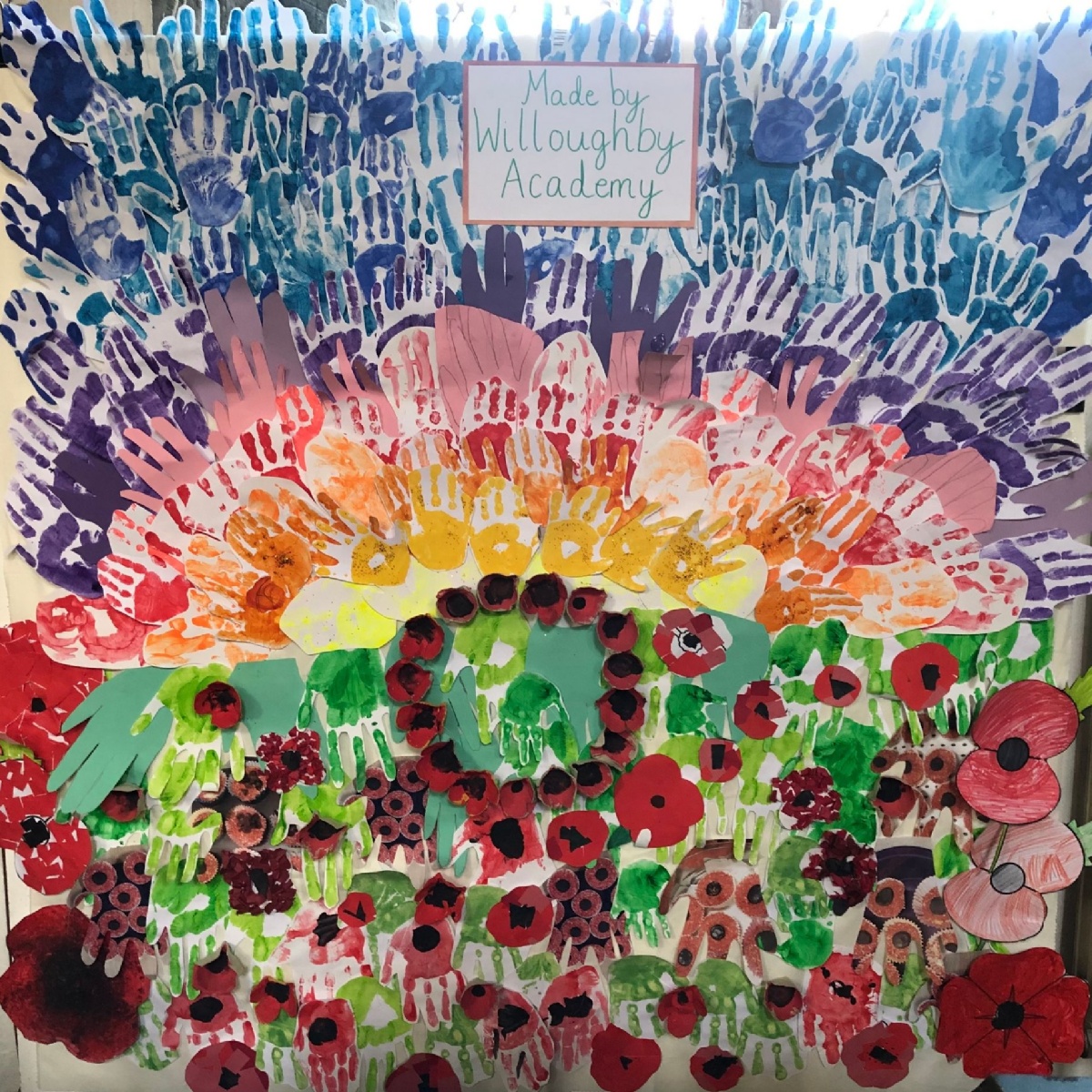 Willoughby A Priory Academy - Willoughby's Poppy Collage - Abbey Church